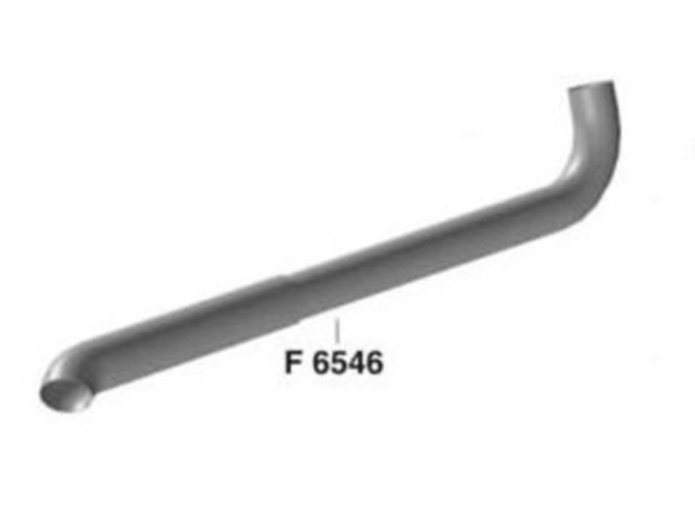 TUBO TERMINAL ESCAPAMENTO VOLKSWAGEN TITAN 19.320/ CONSTEL - FADO :: F6546 - 205486