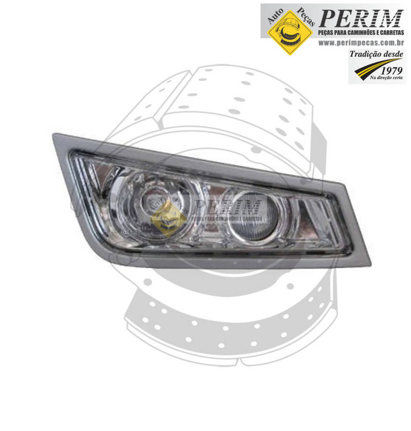FAROL MILHA VOLVO FH LADO DIREITO 2009/ (2 FOCOS LUZ) - LNG ...