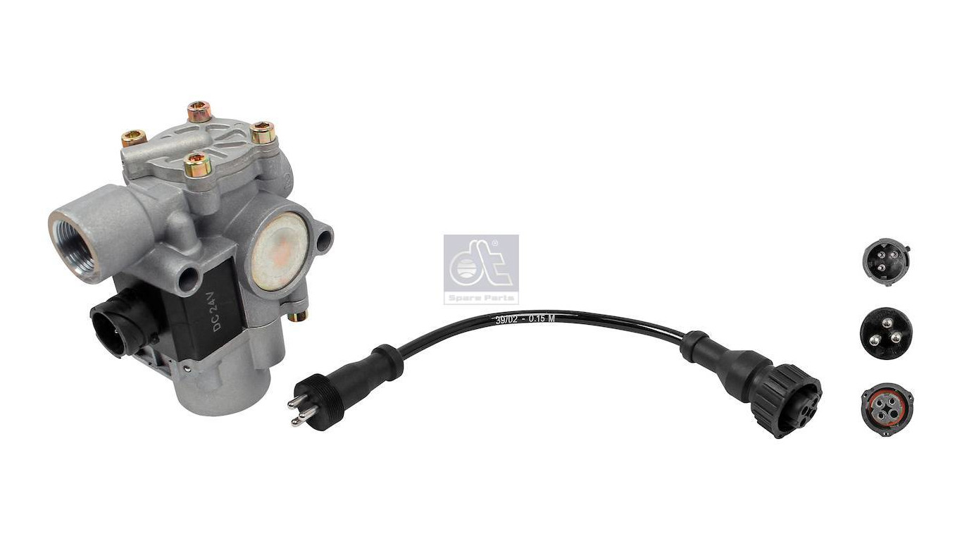 VALVULA MODULADORA ABS WABCO SC/MB 24V - DT SPARE PARTS :: 1.18293 - 302158