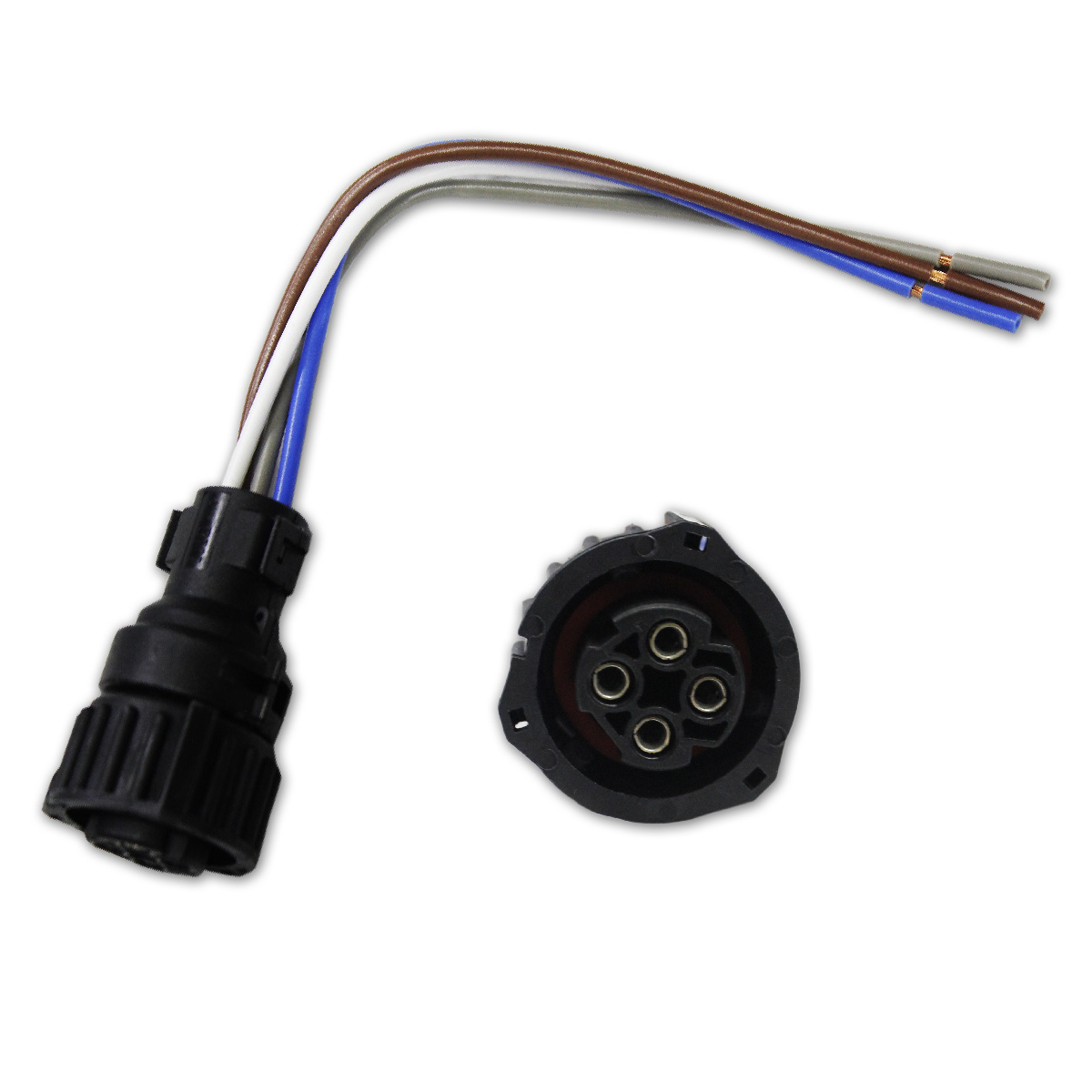 CONECTOR FEMEA UNIVERSAL 4 VIAS (REDONDO) FEMEA - RAINHA DAS SETE ...