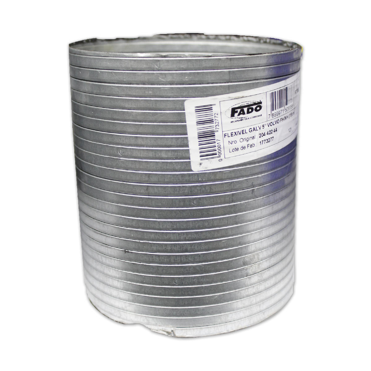 TUBO FLEXIVEL ESCAPAMENTO VOLVO FH/NH CURTO (GALV) - FADO :: F7709 - 312309