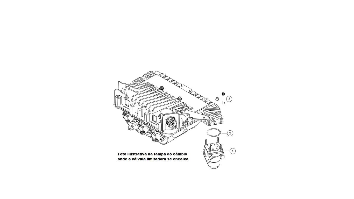 VALVULA LIMITADORA PRESSAO WABCO TAMPA CAIXA ZF AS TRONIC - RECUPERADO ...