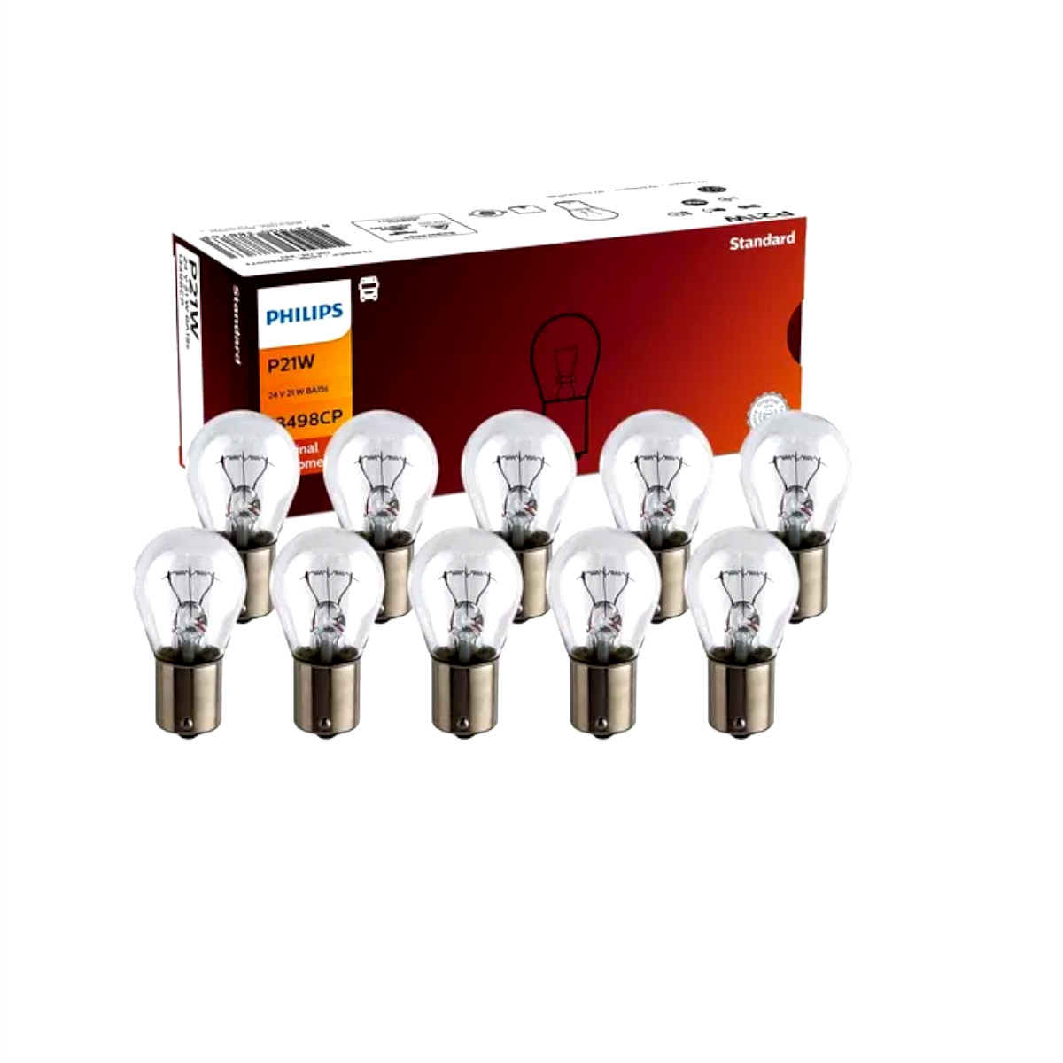 LAMPADA 24V- 21W BA15S 1 POLO P21W STAND - PHILIPS :: 13498CP - 349242