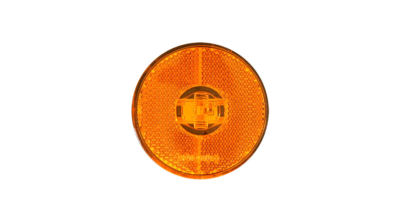 LANTERNA LATERAL LED 65MM AM 24V C/CONECTOR - MULTILIGHT :: 040557 - 385522