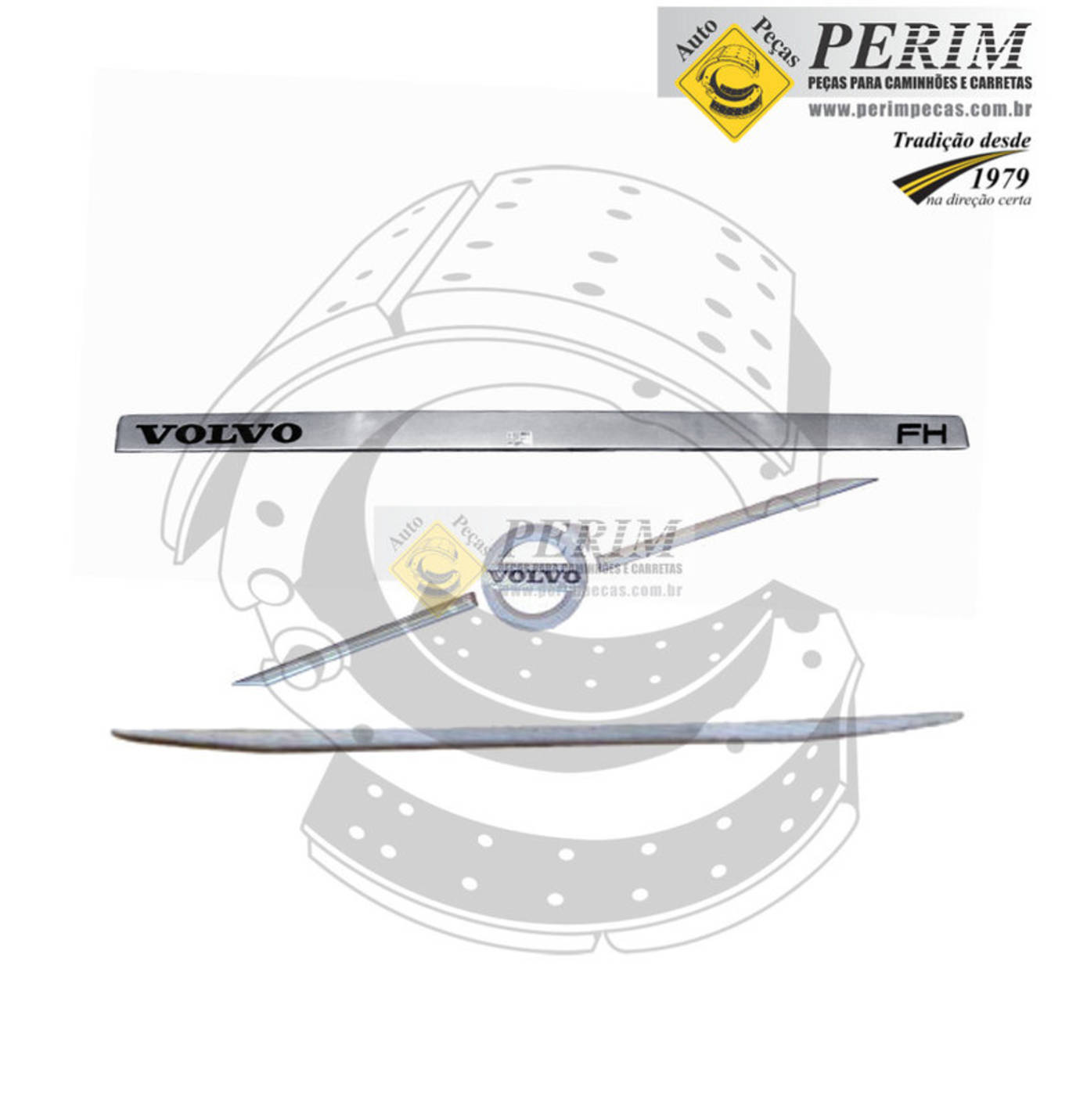 FRISOS+EMBLEMA GRADE FRONTAL VOLVO FH13 - LNG :: 60-097 - 386642