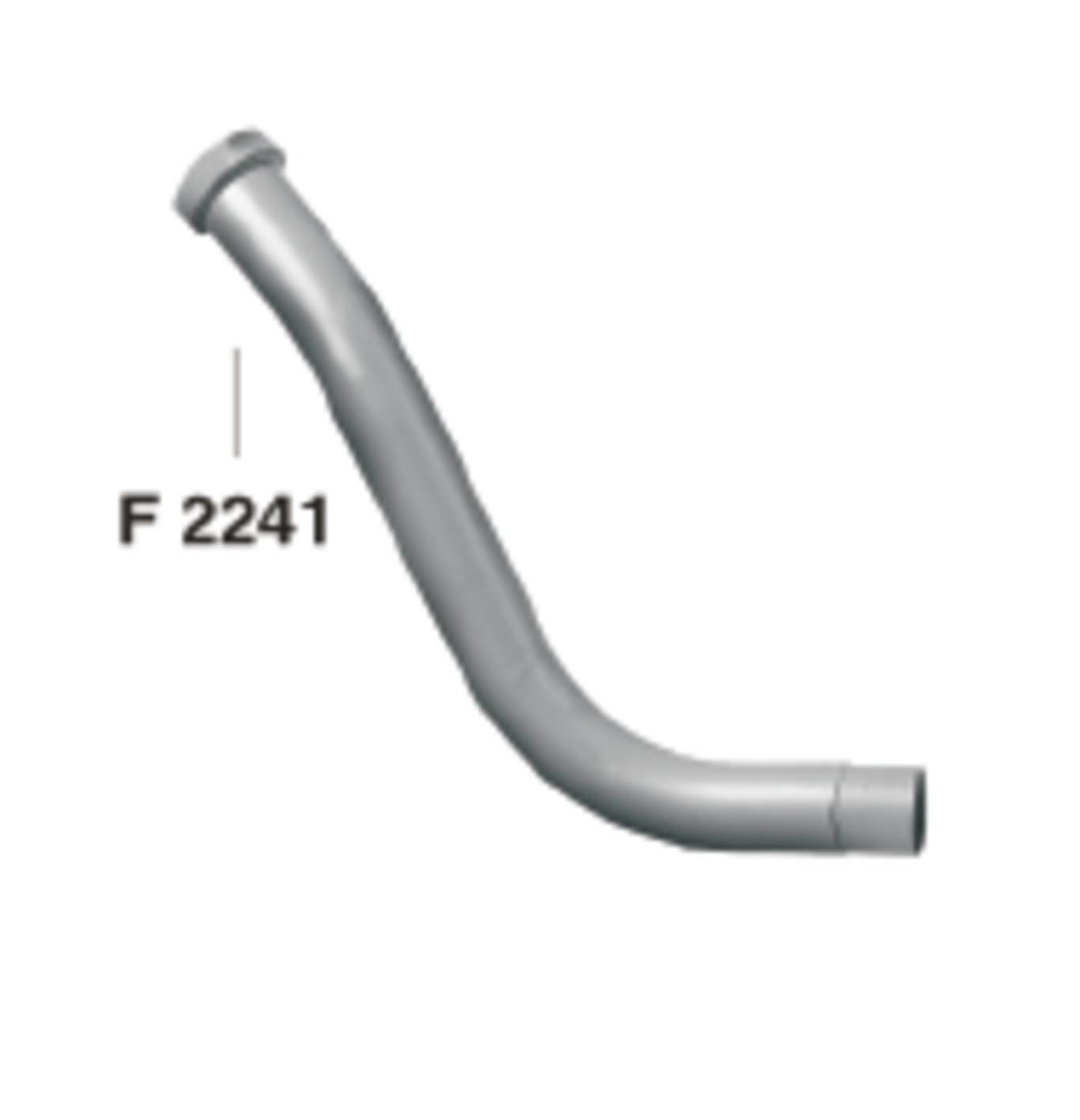 TUBO ESCAPAMENTO DIANTEIRO SCANIA 142/143 (4 1/2) - FADO :: F2241 - 52914