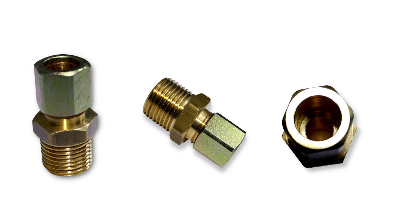 CONECTOR MACHO 1/2X1/2 KIT TRATOR - RGR :: CC0103-21M - 78778